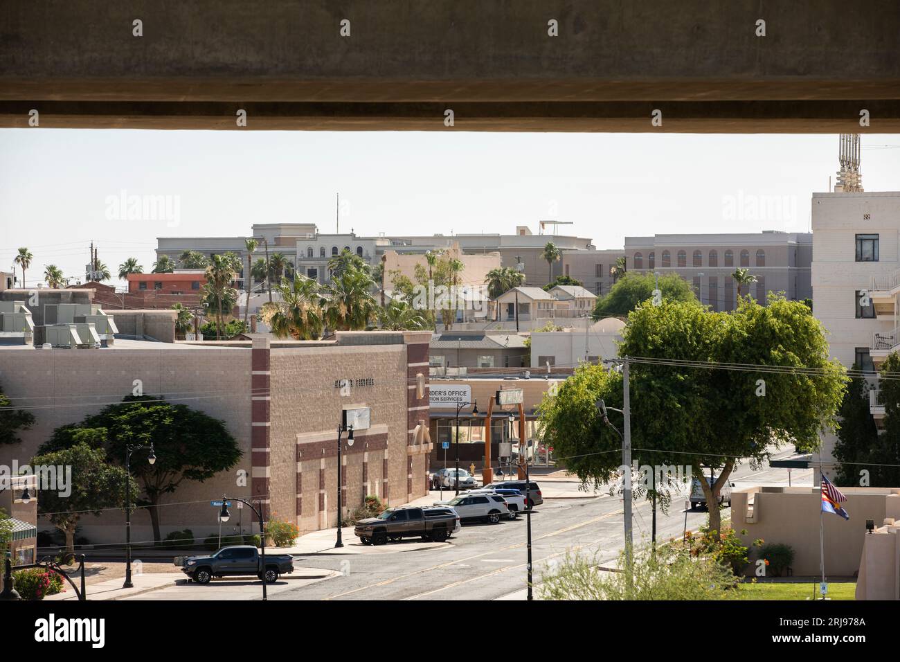 Yuma, Arizona, USA - May 27, 2022: Afternoon sun shines on the ...