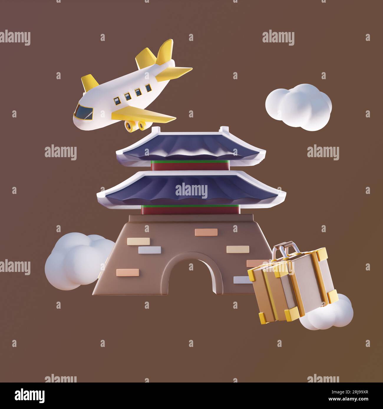 3D vector shopping objects Stock Photo - Alamy