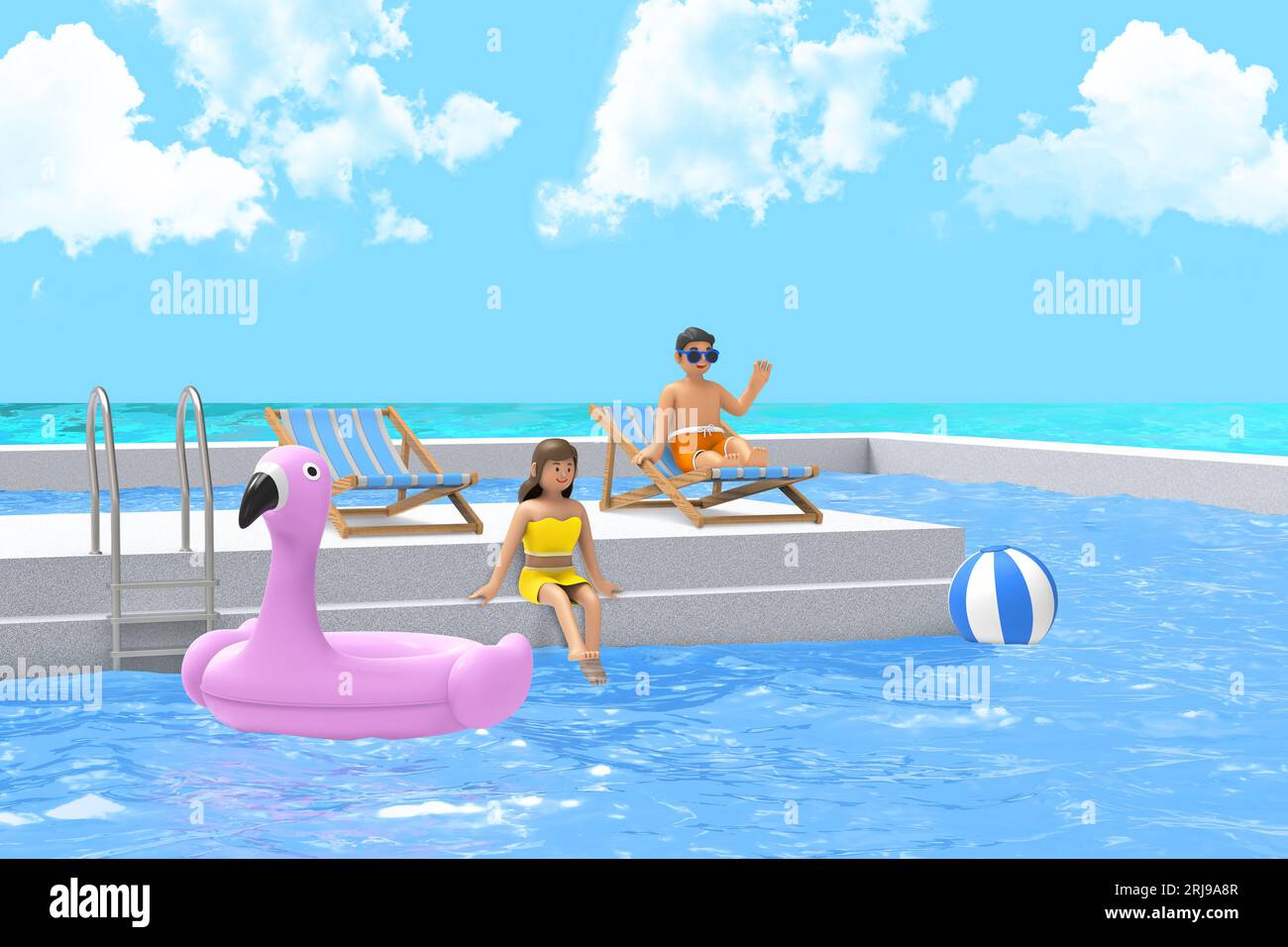 millennials and gen z, korean asian young man, site staff thinking with ...