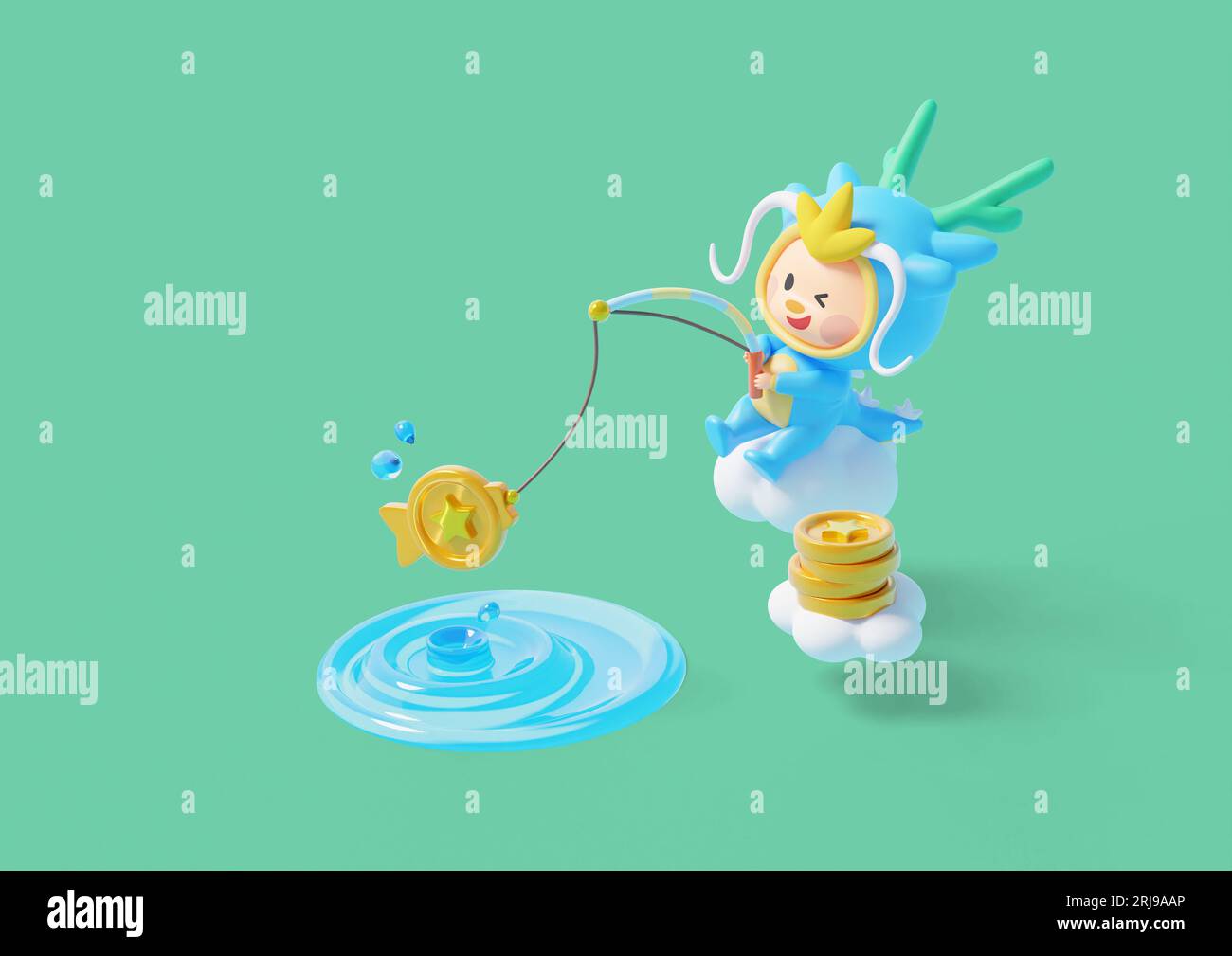 Angler with rod vector hi-res stock photography and images - Alamy
