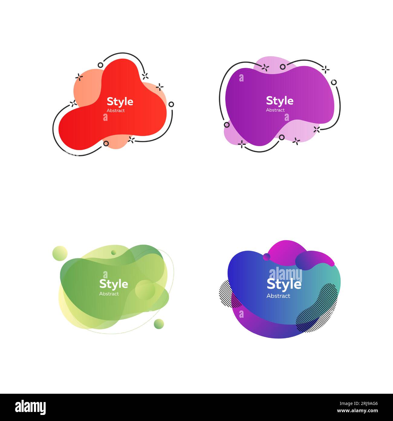 Colorful irregular shapes set Stock Vector Image & Art - Alamy