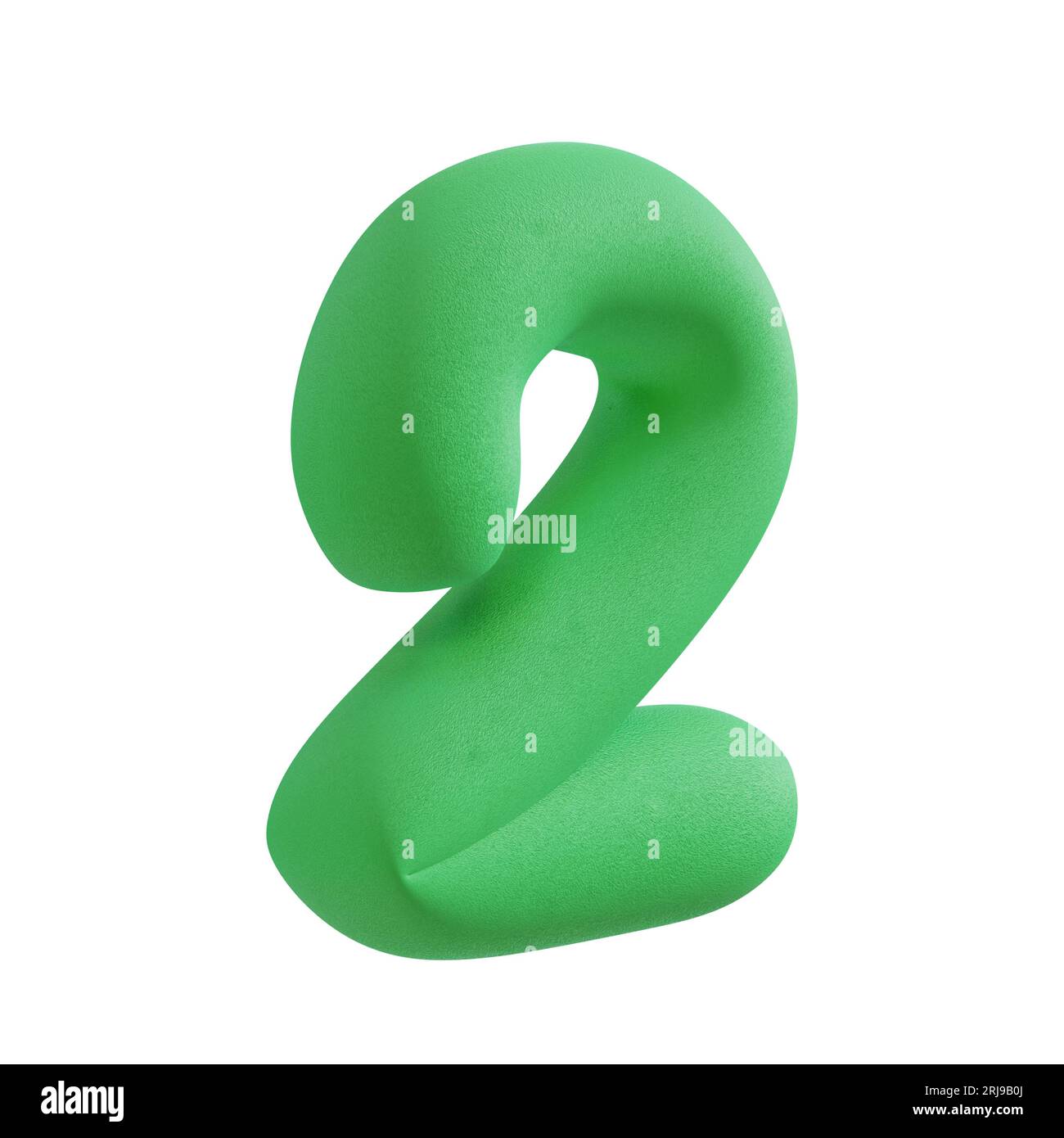 fluffy 3D numeric graphic typography - 2 Stock Photo - Alamy