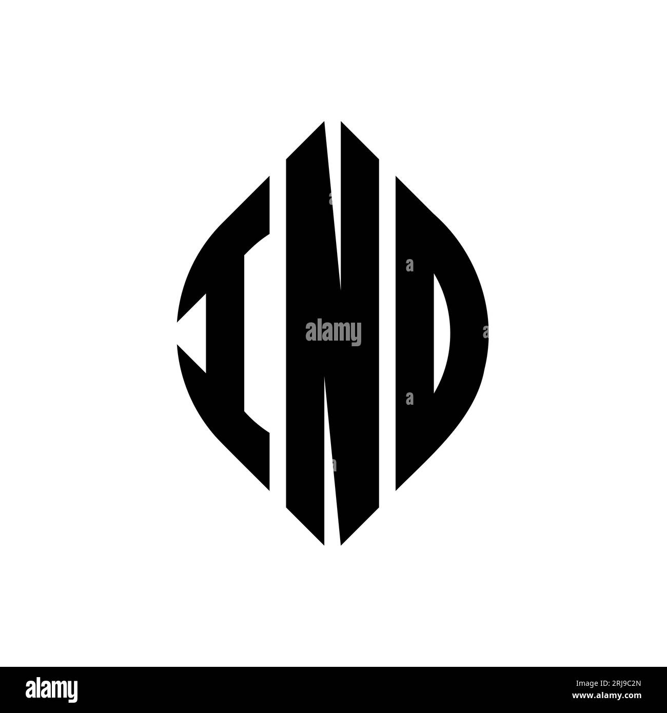INO circle letter logo design with circle and ellipse shape. INO ...