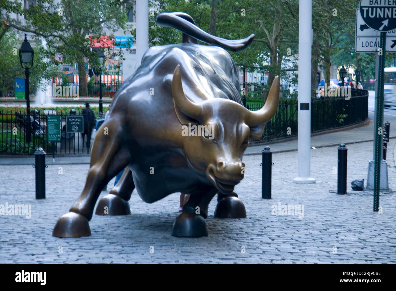 The World Famous "Wall Street Bull". Actually located at the very tip ...