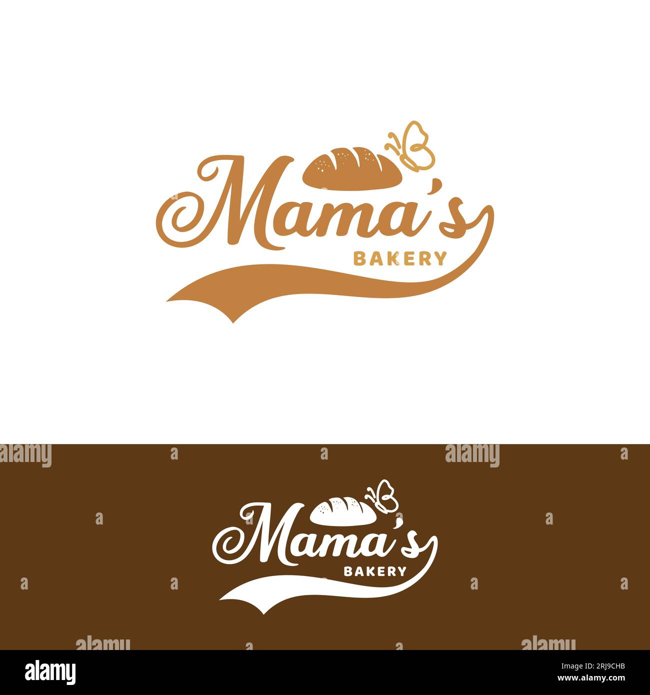 Simple bakery logo hi-res stock photography and images - Alamy
