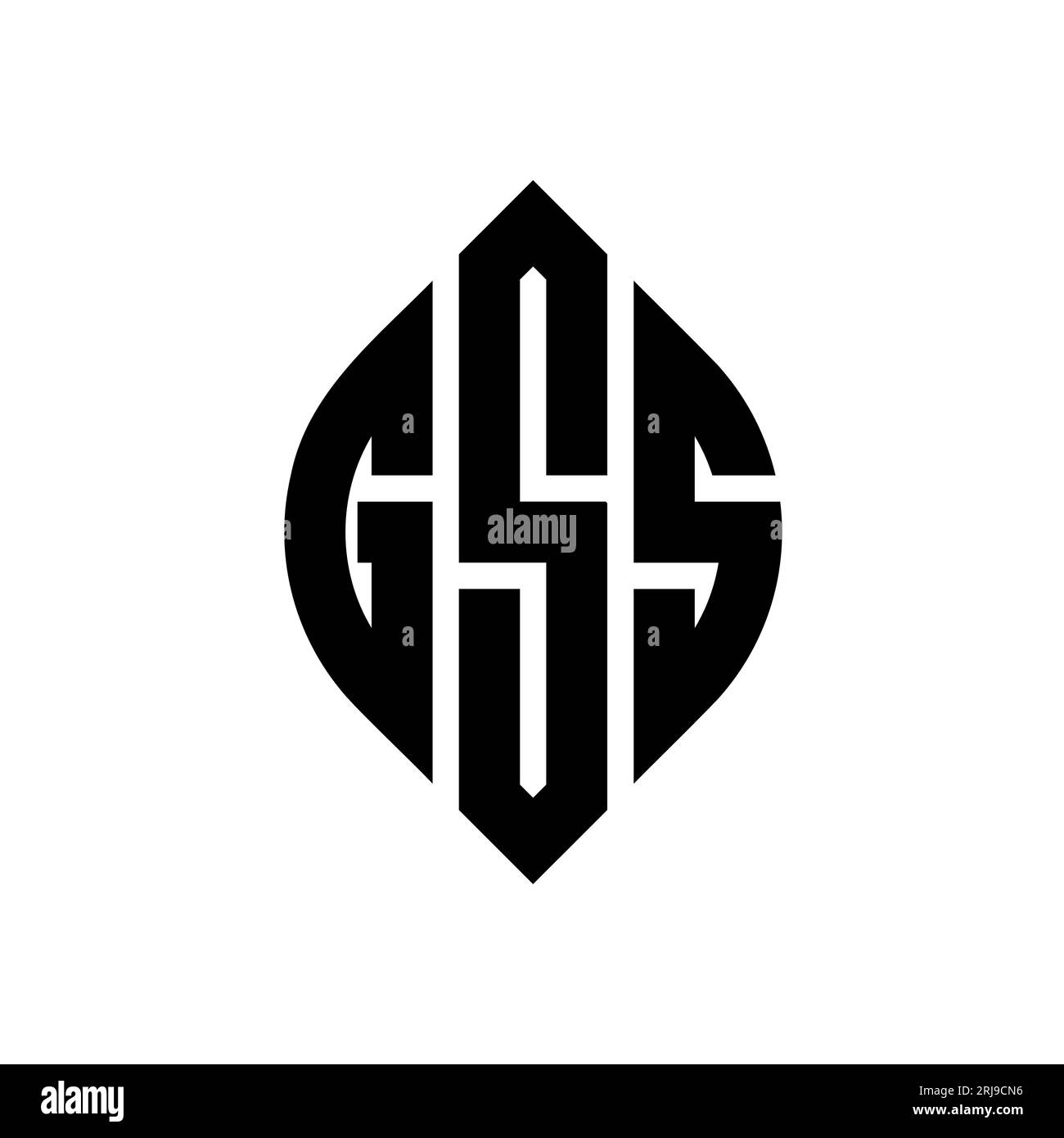 Gss Circle Letter Logo Design With Circle And Ellipse Shape Gss Ellipse Letters With