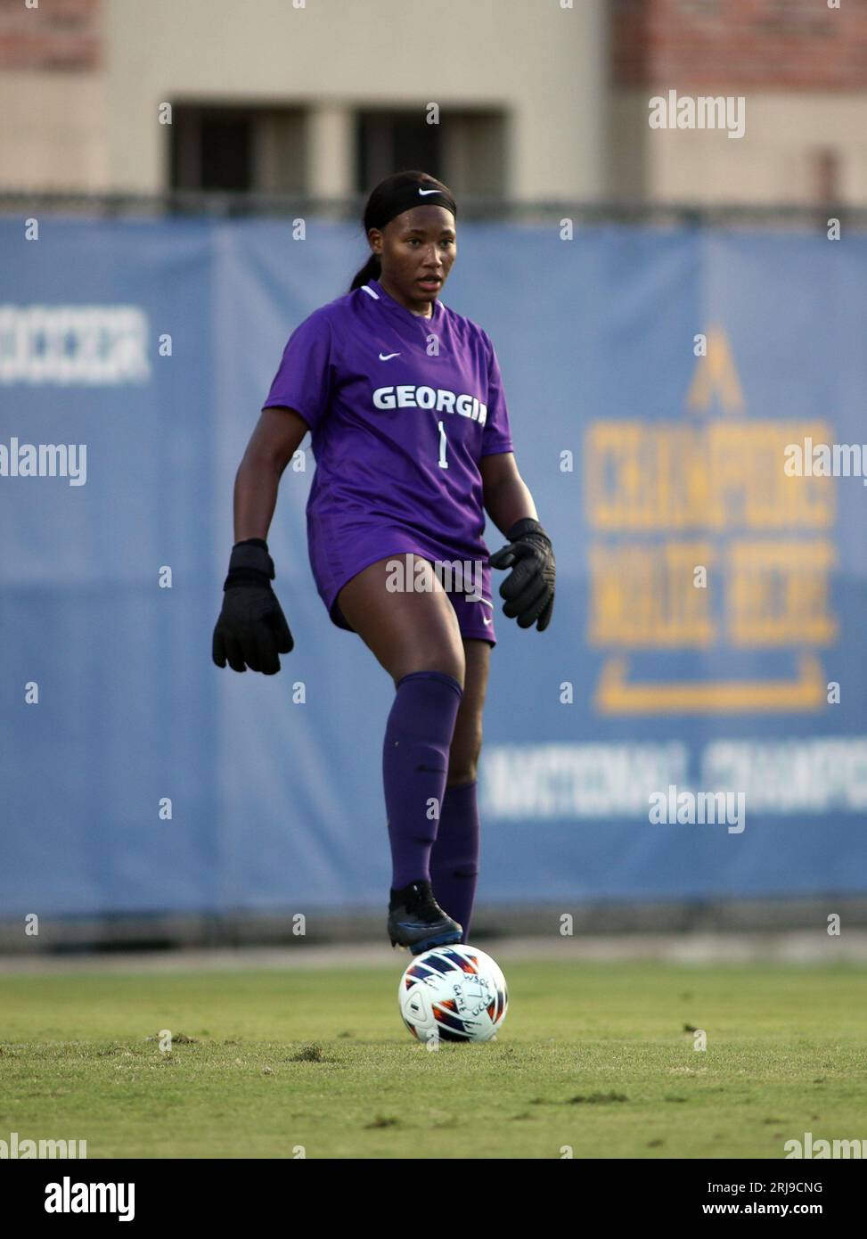 August 17, 2023 - Georgia Bulldogs goalkeeper Jordan Brown #1 during a ...