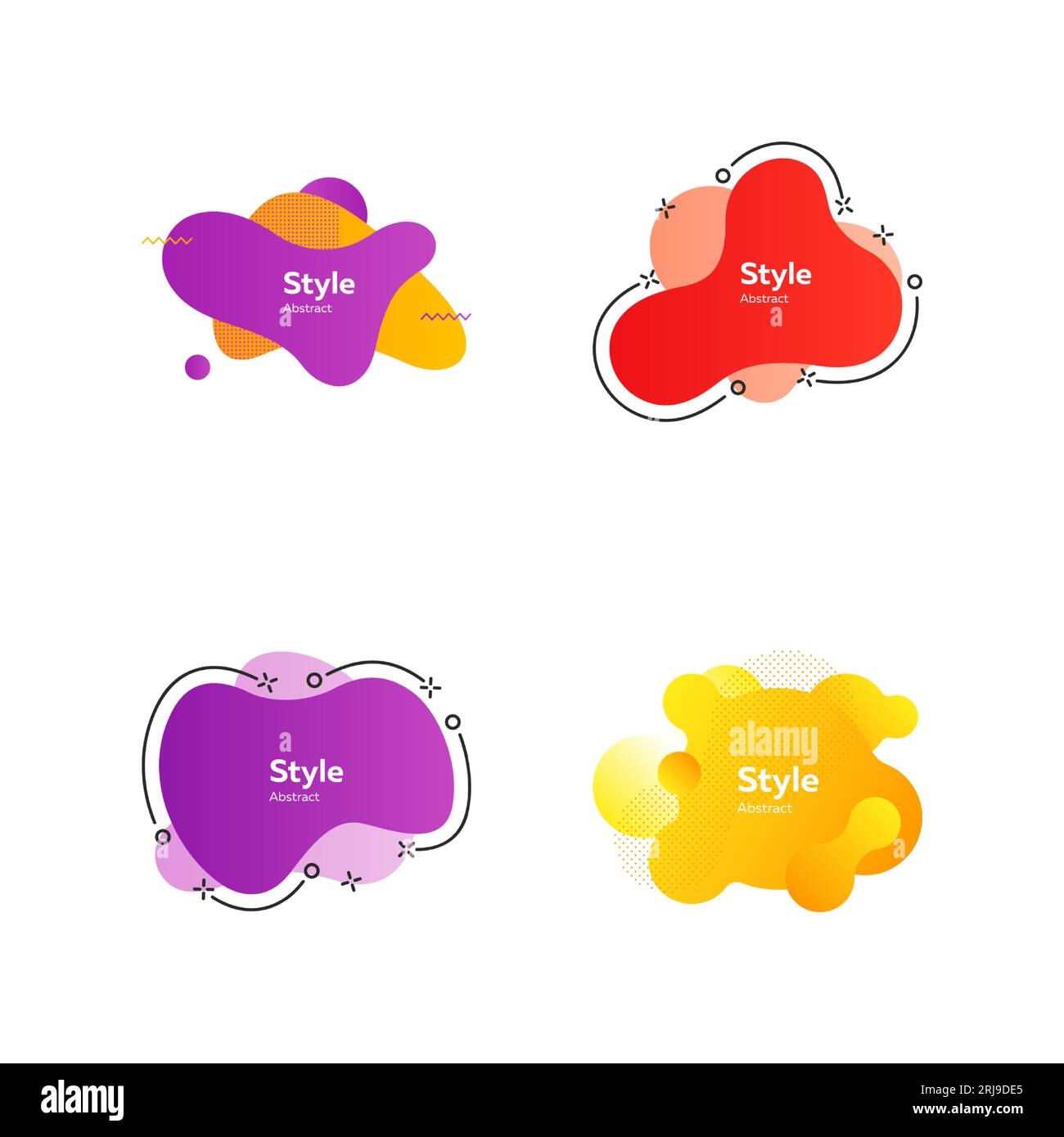 Colorful stain design set Stock Vector Image & Art - Alamy