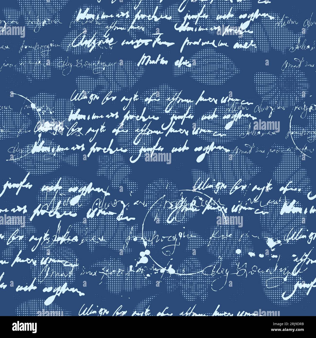 Tropical fishes seashell silhouette style seamless pattern, unreadable ...