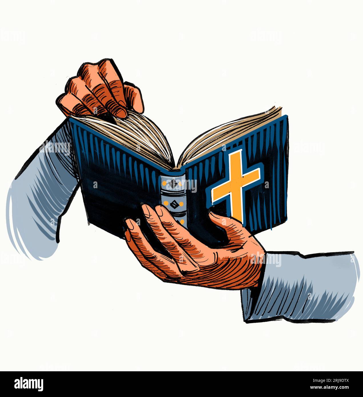 Illustration tablet bible hi-res stock photography and images - Alamy