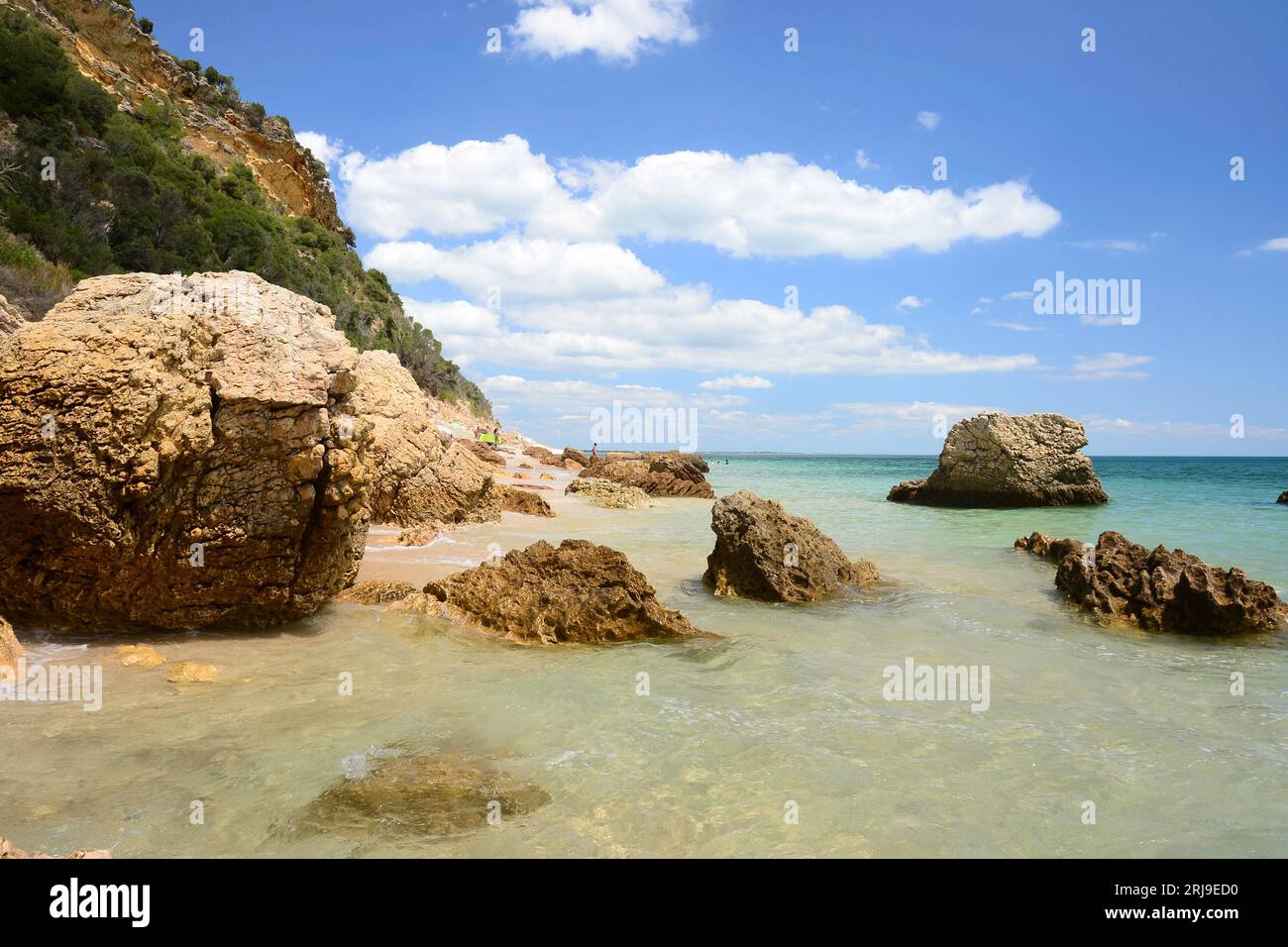 Portinho da Arrabida beach, Setubal, Portugal Stock Photo - Alamy