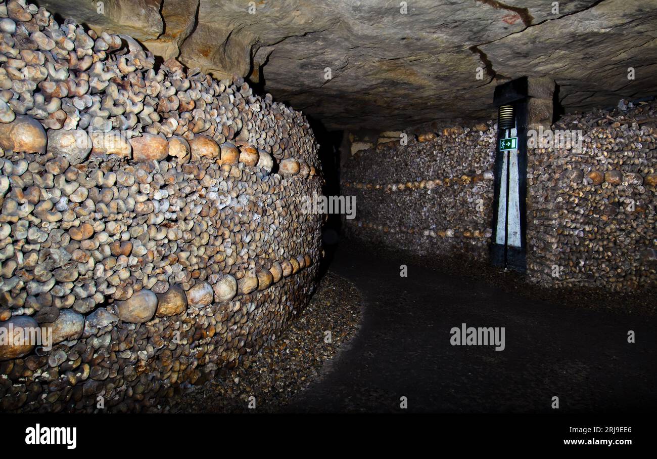 Catacombs of Paris are underground ossuaries in Paris, France, which ...