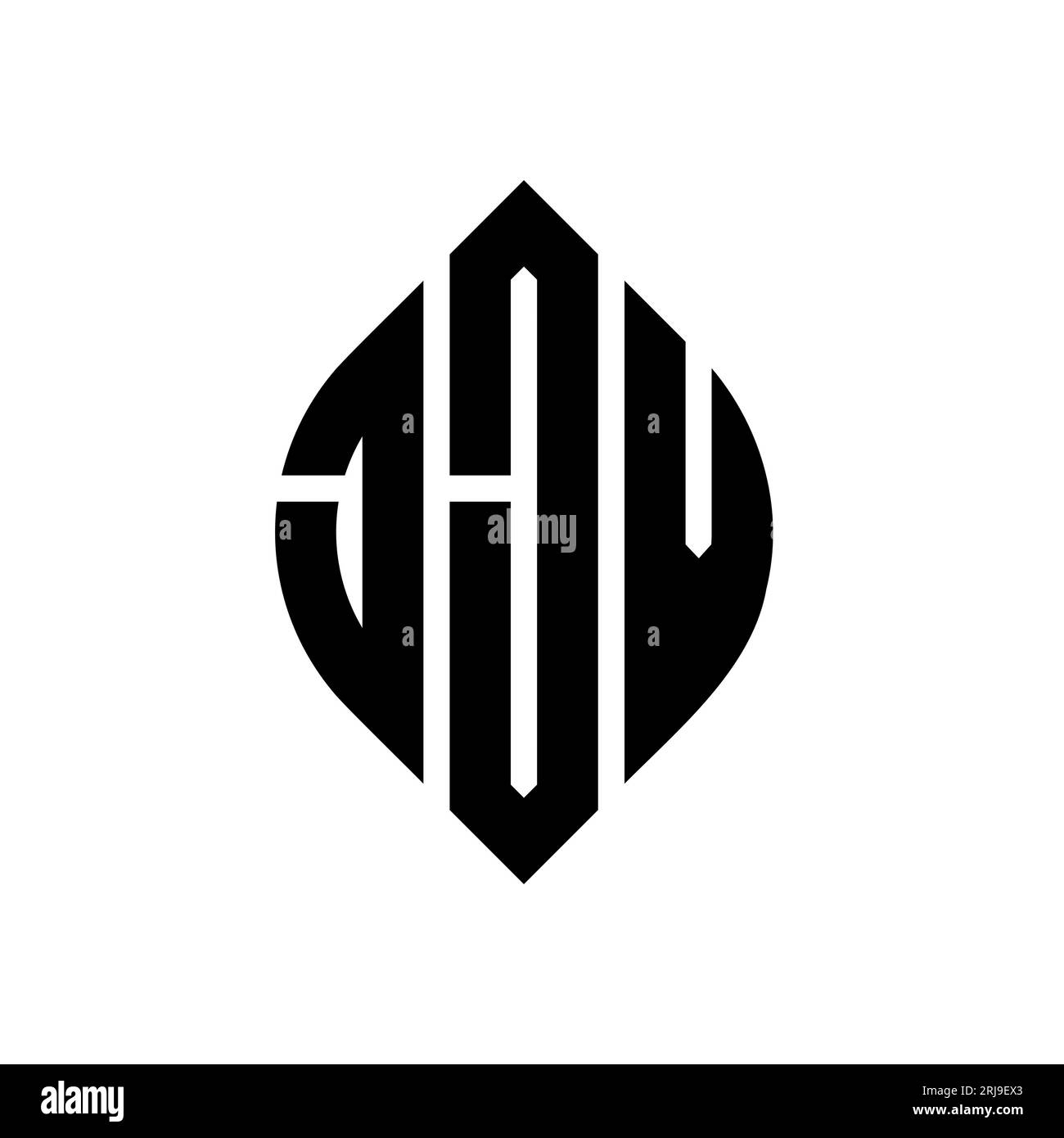 JJV circle letter logo design with circle and ellipse shape. JJV ...