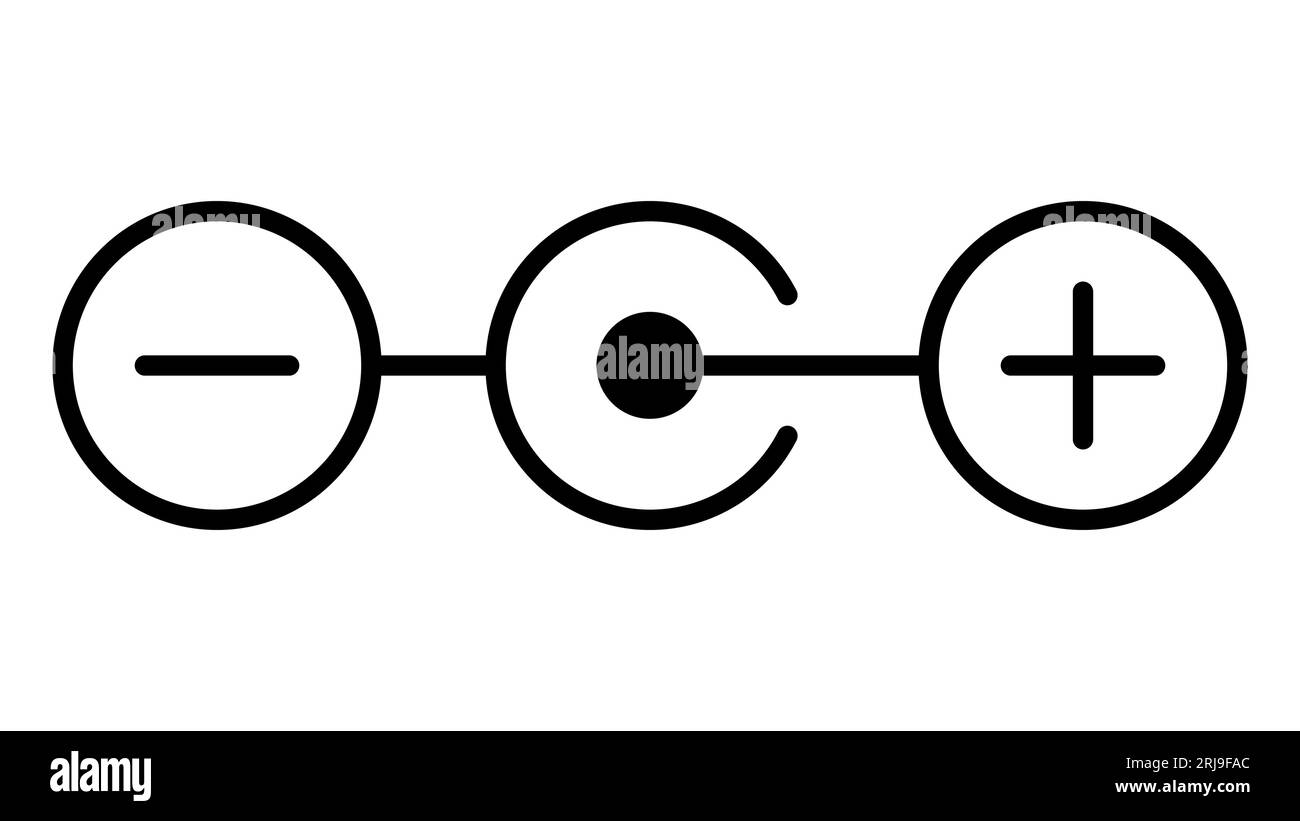 Polarity icon, 12 volt plug connection diagram, polarity observance ...