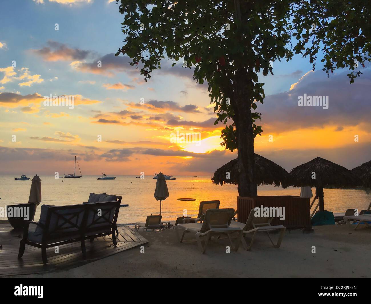 Overlooking beach sunset from hi-res stock photography and images - Alamy