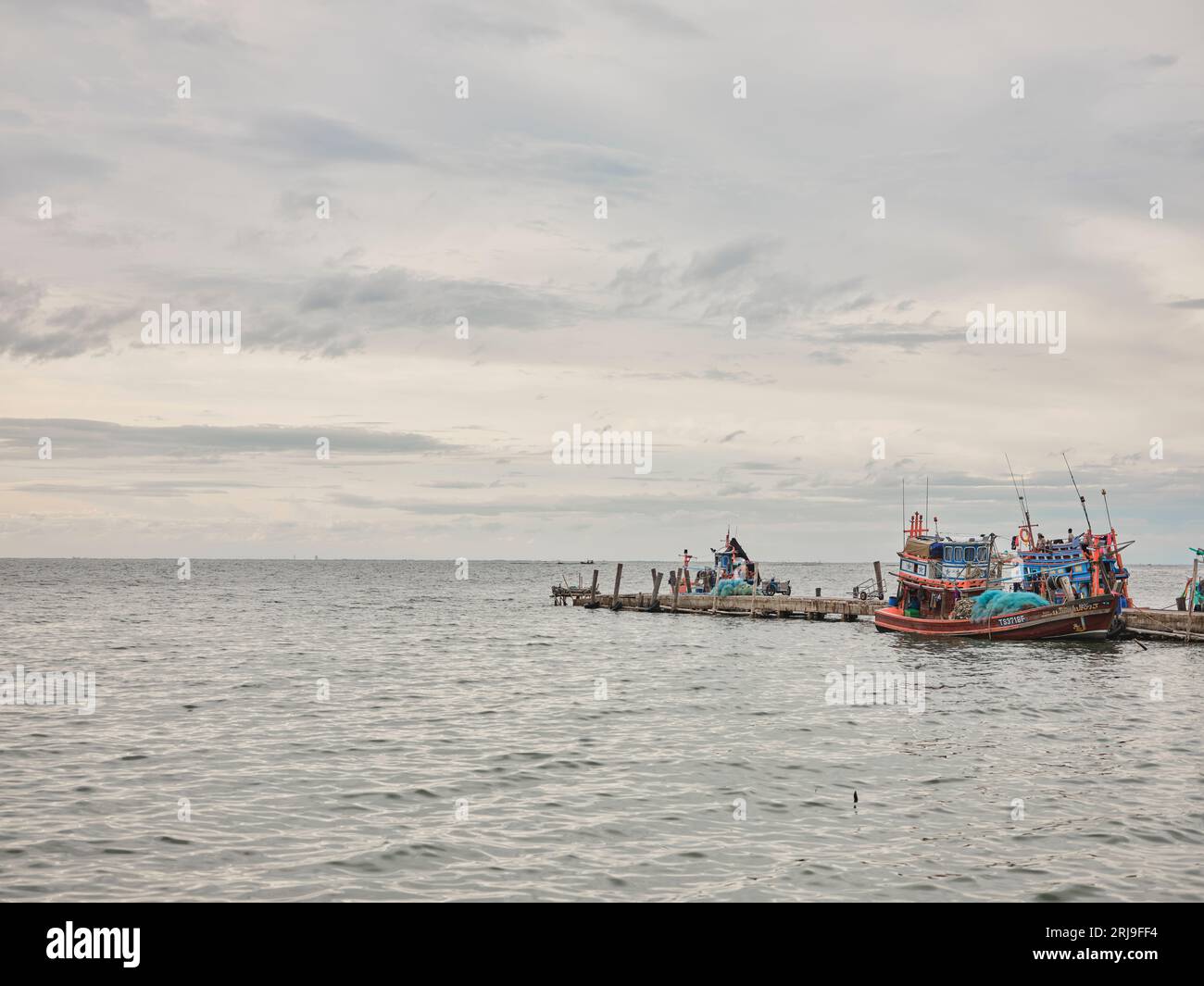 Khao Sam Muk Bangsaen Chon Buri Thailand .Viewpoint landscape Blue sea ...
