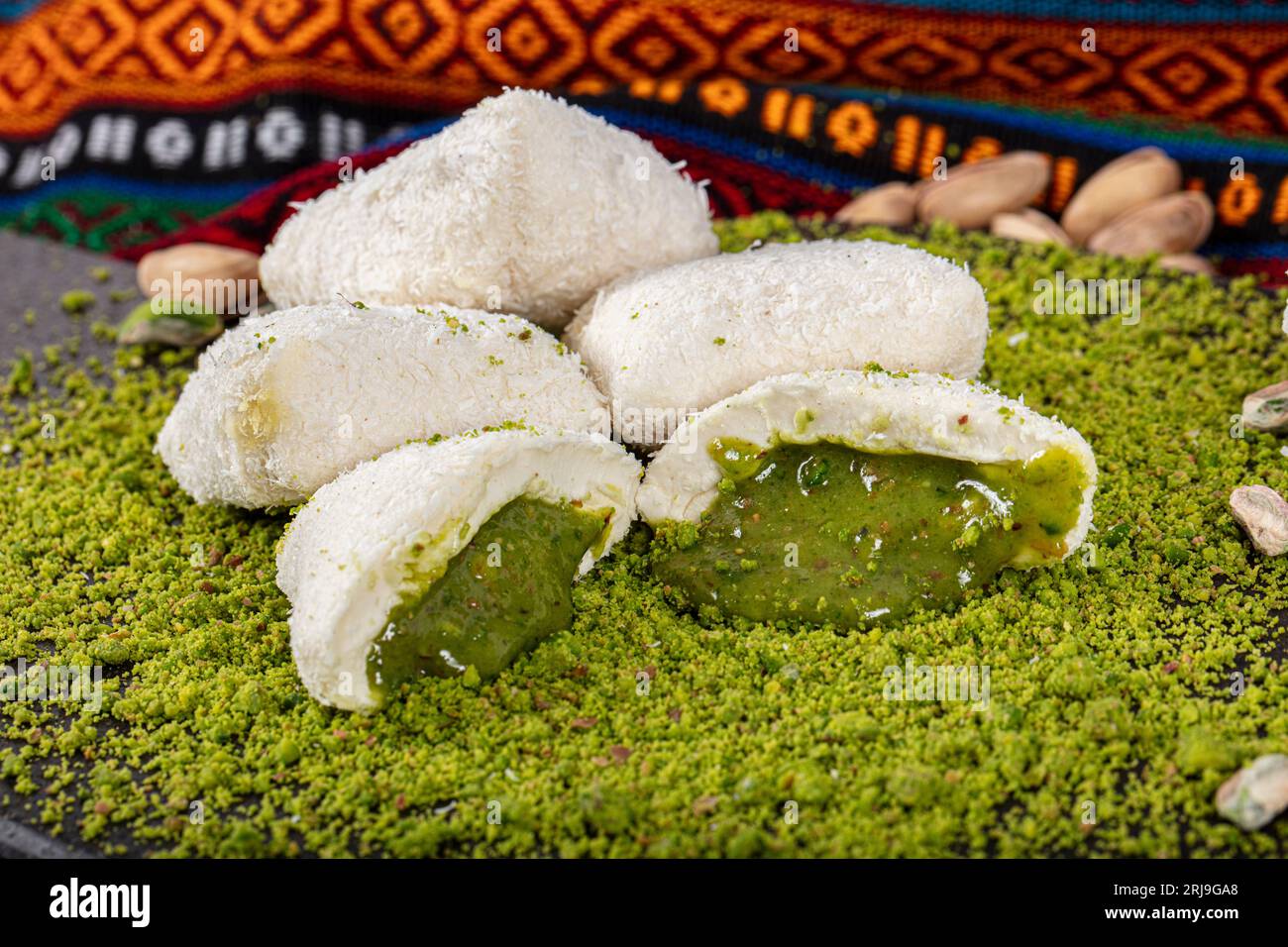 Turkish Delight with Pistachio, Chocolate, Coconut Delicious Turkish ...