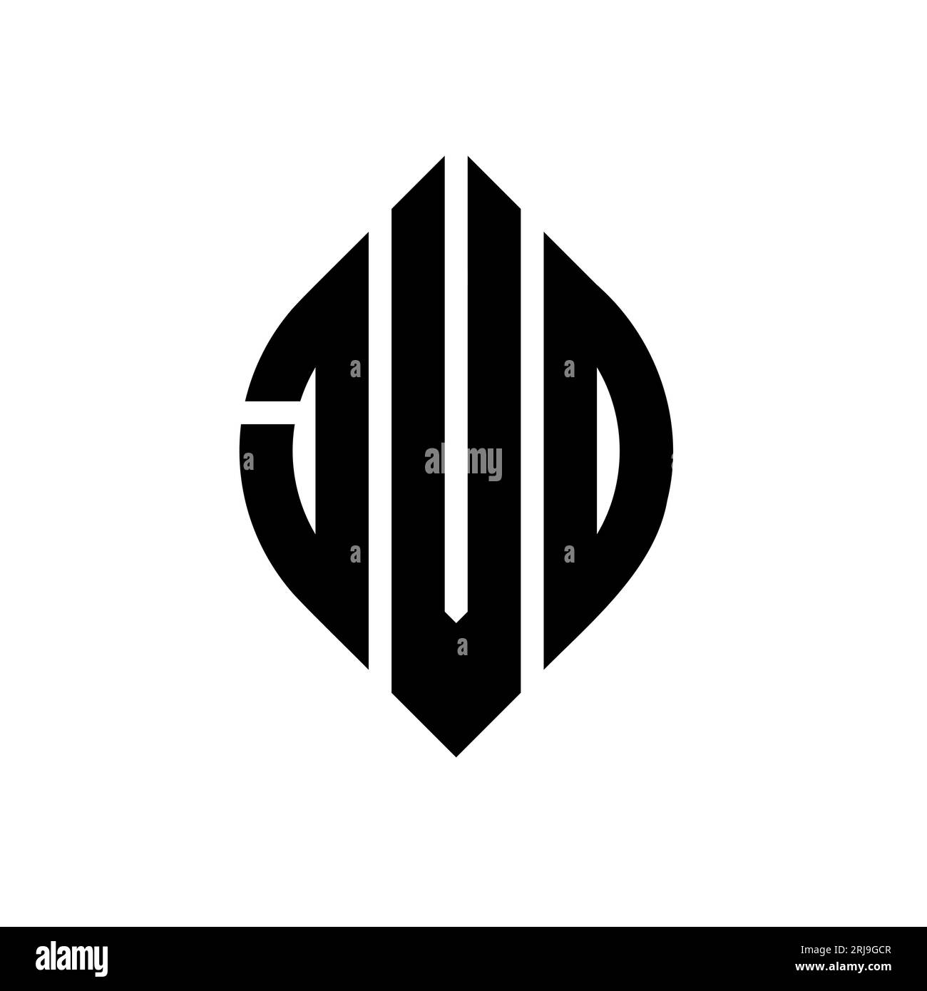 JVD circle letter logo design with circle and ellipse shape. JVD ...