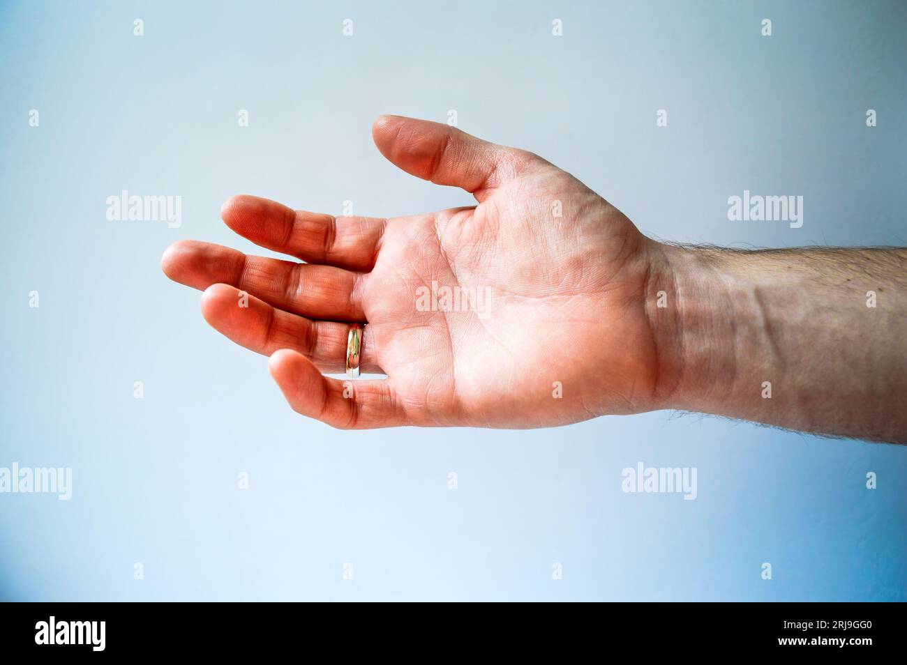White male hand showing hi-res stock photography and images - Alamy