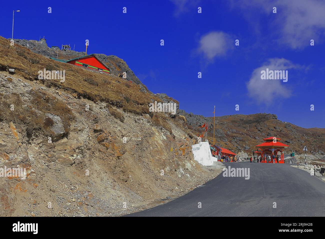 himalayan mountain village, remote countryside area of east sikkim ...