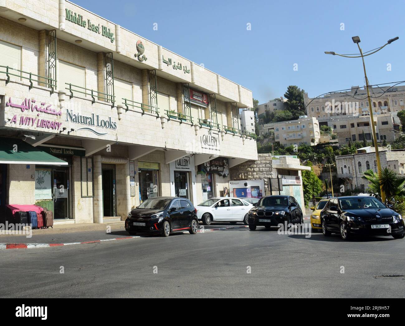 Driving along the main road in Bethlehem, Palestine Stock Photo - Alamy