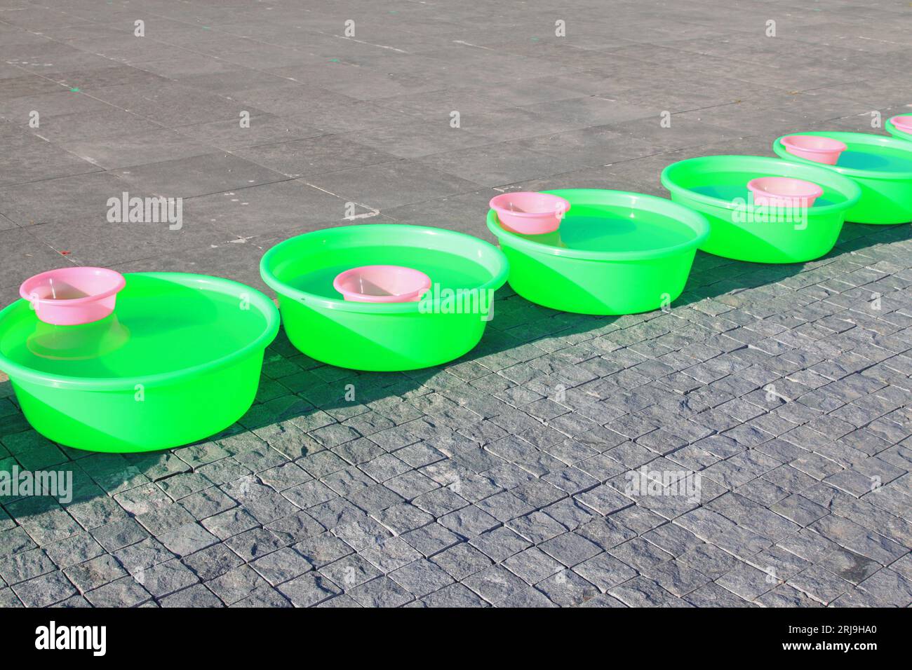 Plastic wash basins hi-res stock photography and images - Alamy
