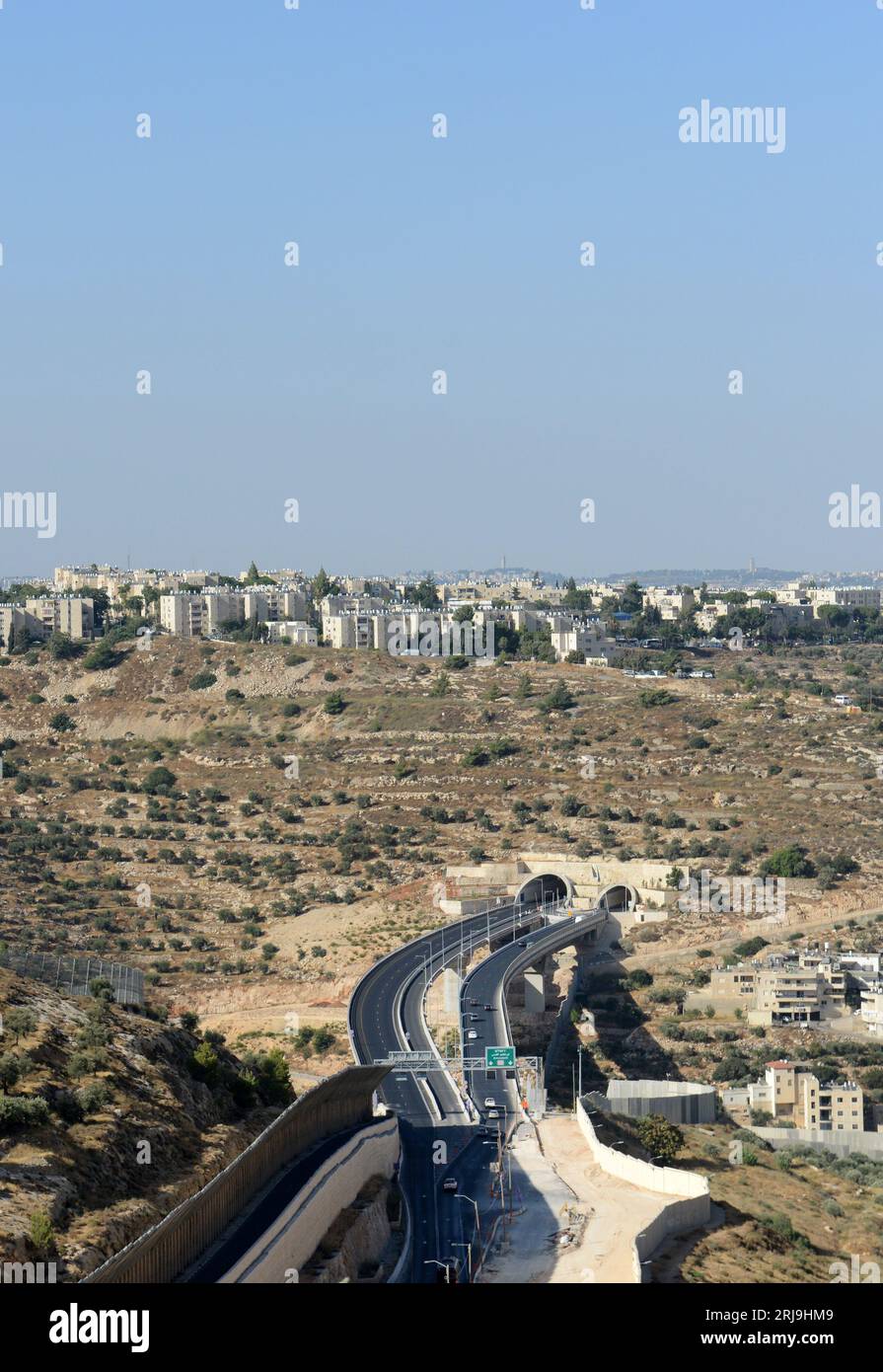 A view of Highway 60 (Israel–Palestine) in the occupied West Bank ...