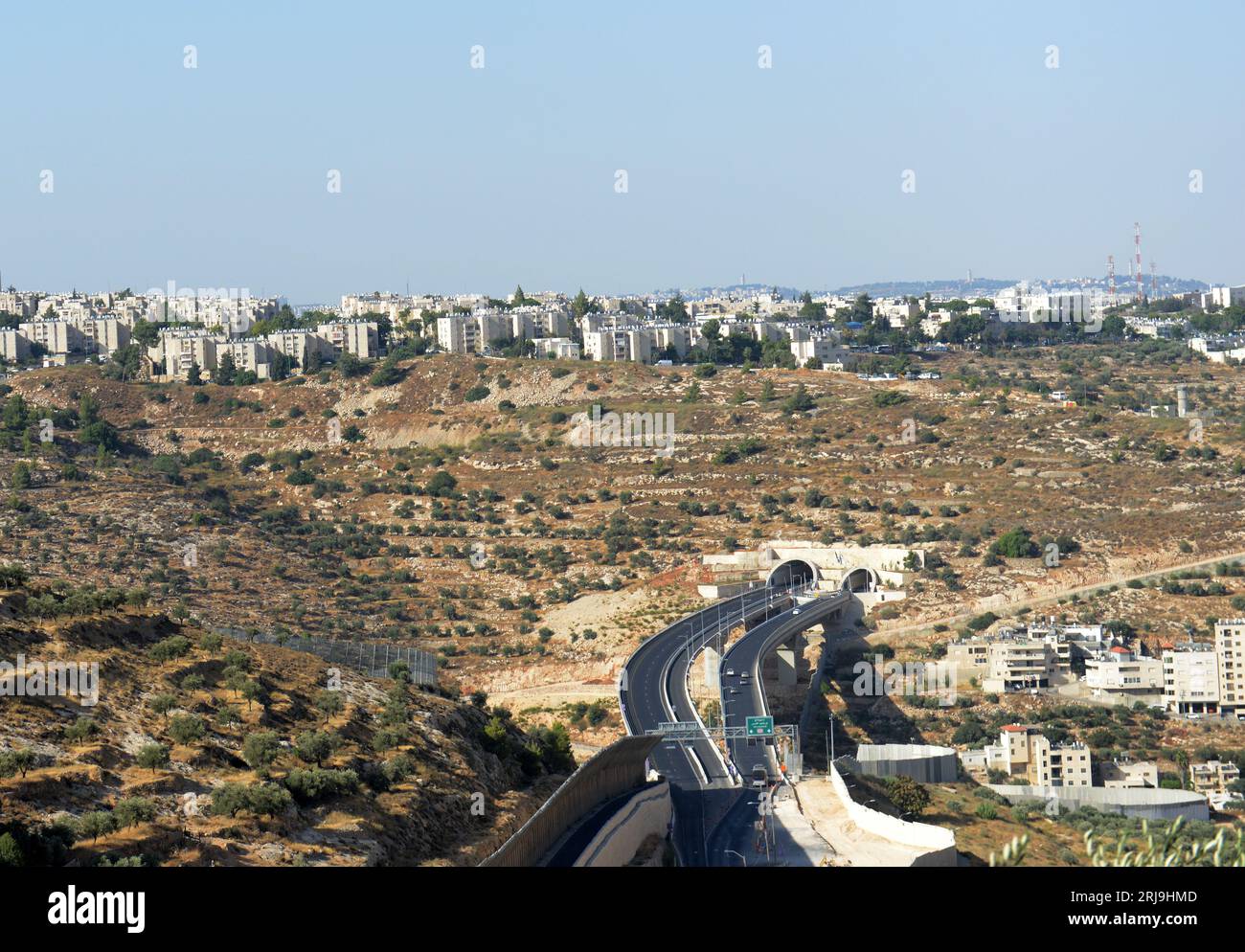 A view of Highway 60 (Israel–Palestine) in the occupied West Bank ...