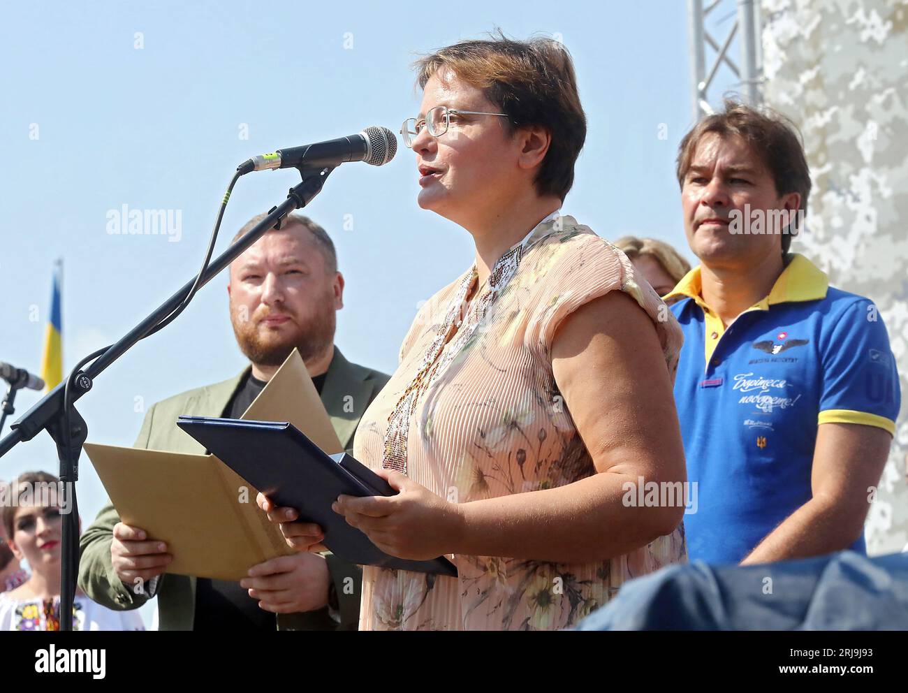 Non Exclusive: BORODIANKA, UKRAINE - AUGUST 20, 2023 - Ukrainian writer ...