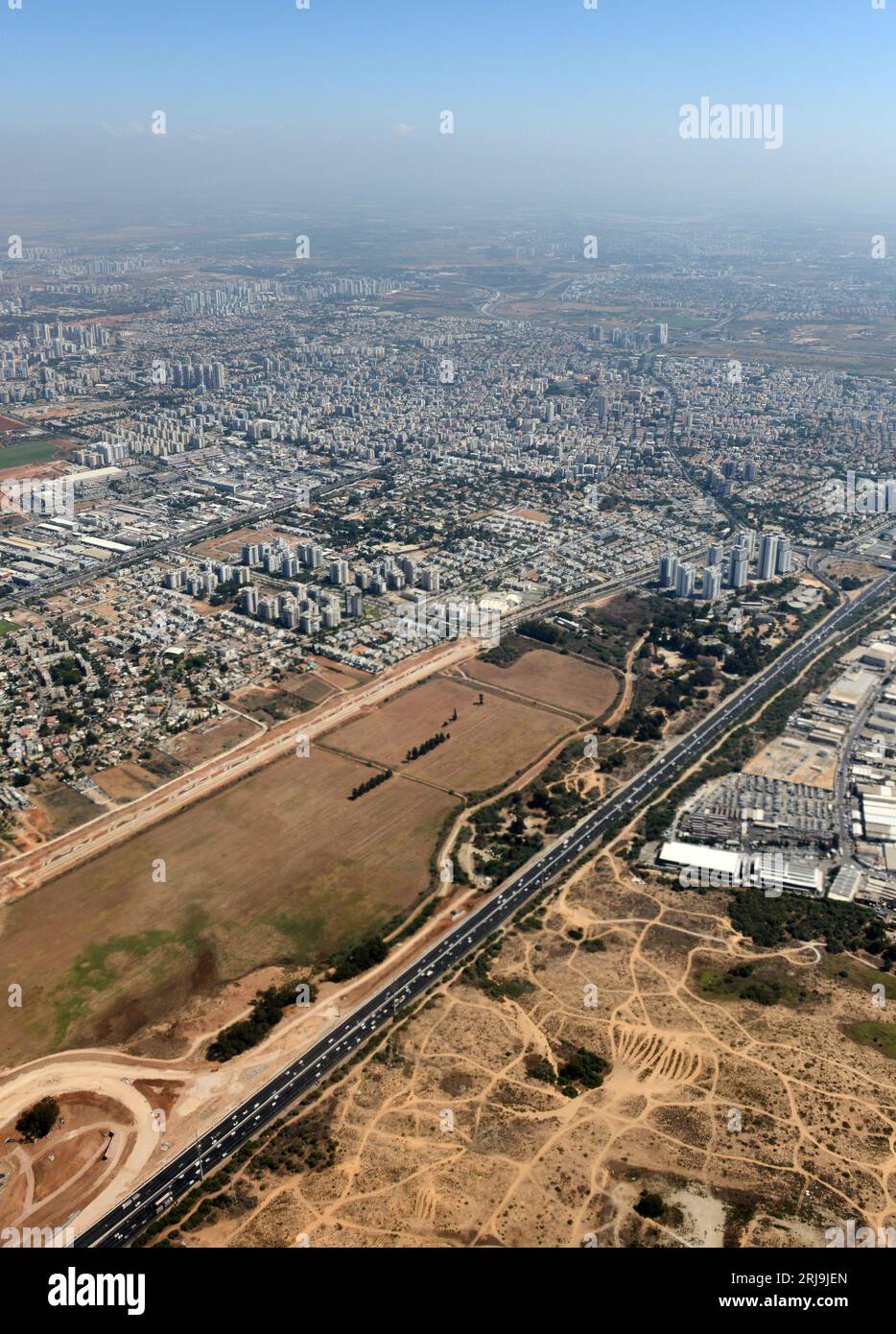 Aerial view of Gush Dan, Israel Stock Photo - Alamy