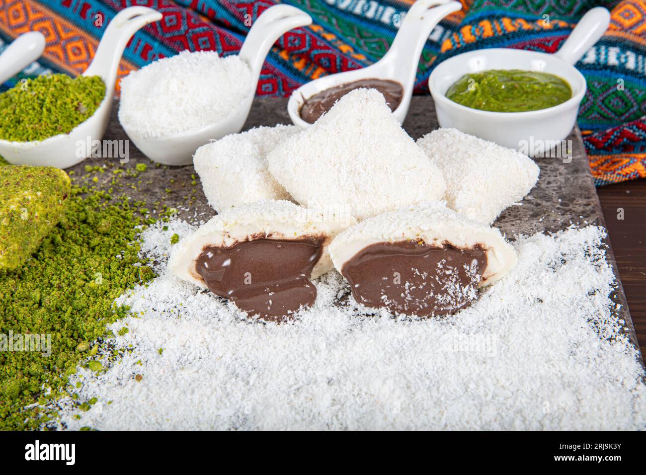 Turkish Delight with Pistachio, Chocolate, Coconut Delicious Turkish ...