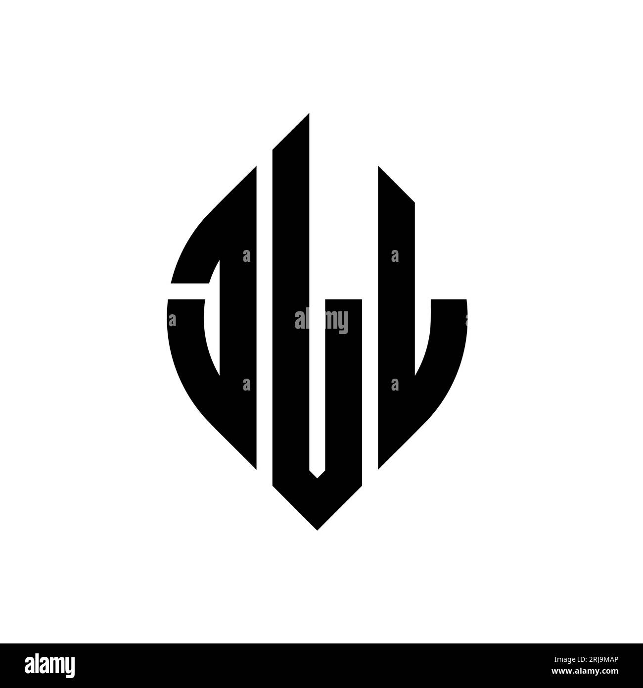 JLL circle letter logo design with circle and ellipse shape. JLL ...