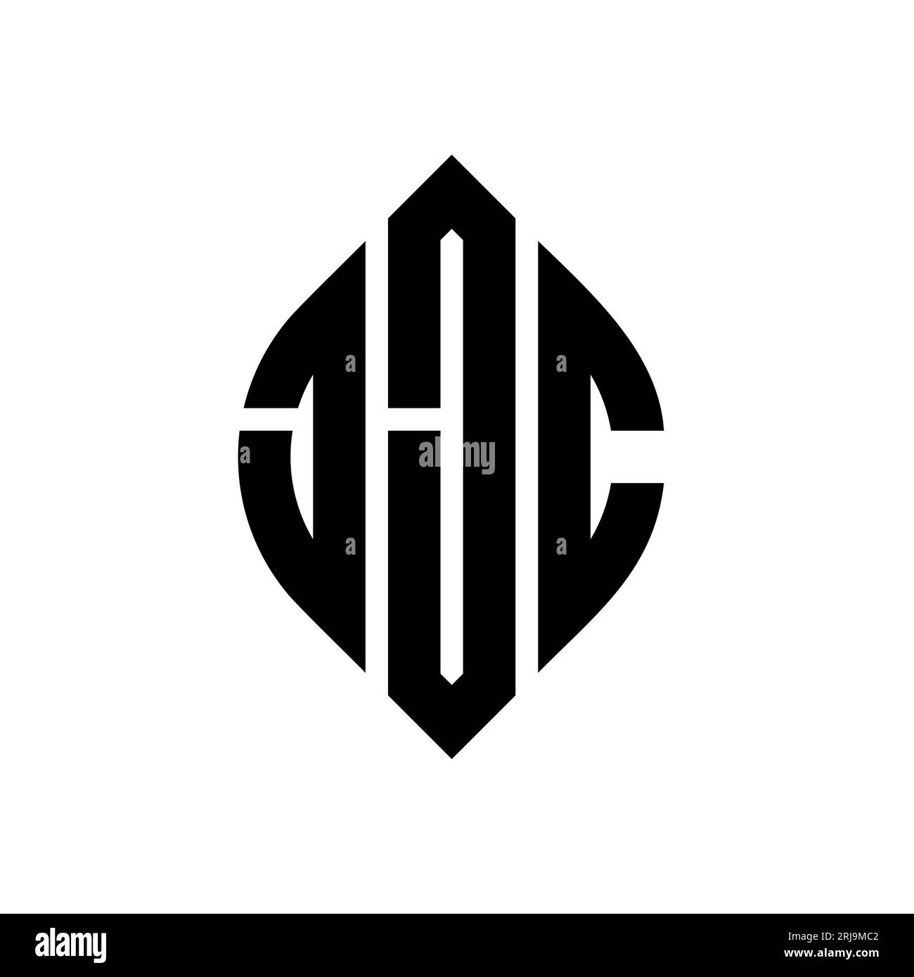JJC circle letter logo design with circle and ellipse shape. JJC ...