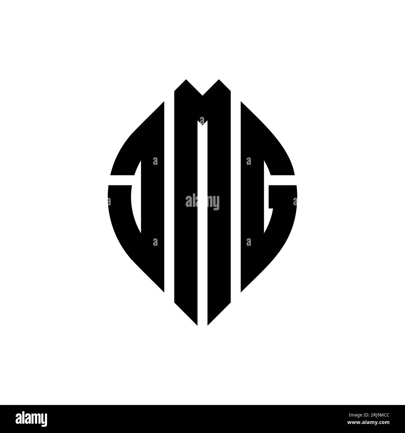 Jmg Circle Letter Logo Design With Circle And Ellipse Shape Jmg Ellipse Letters With