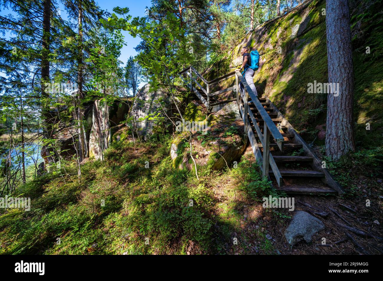 Hiking at Linlo island, Kirkkonummi, Finland Stock Photo - Alamy