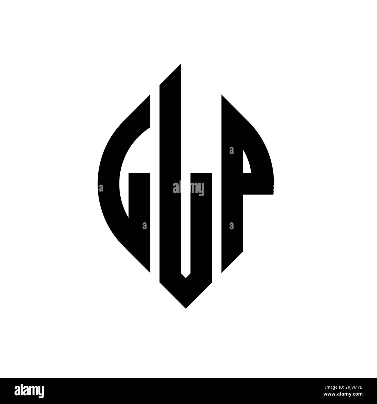 LLP circle letter logo design with circle and ellipse shape. LLP ...