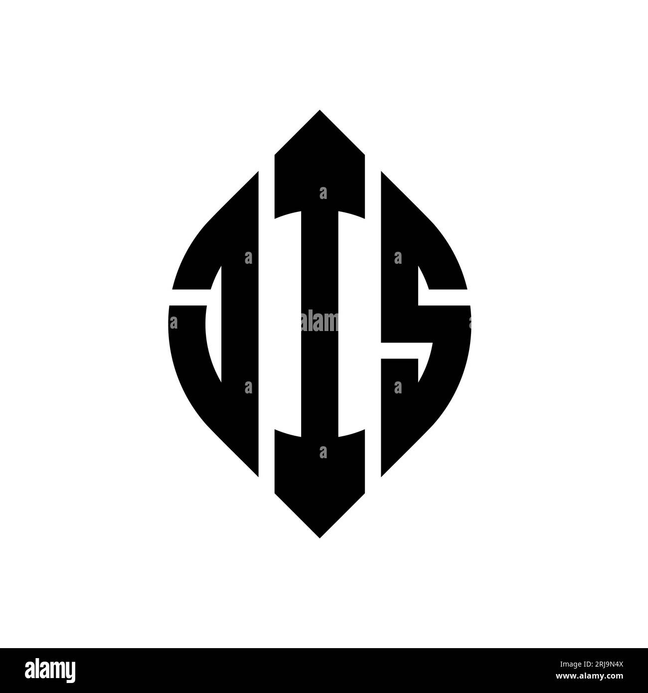 Jis Circle Letter Logo Design With Circle And Ellipse Shape Jis