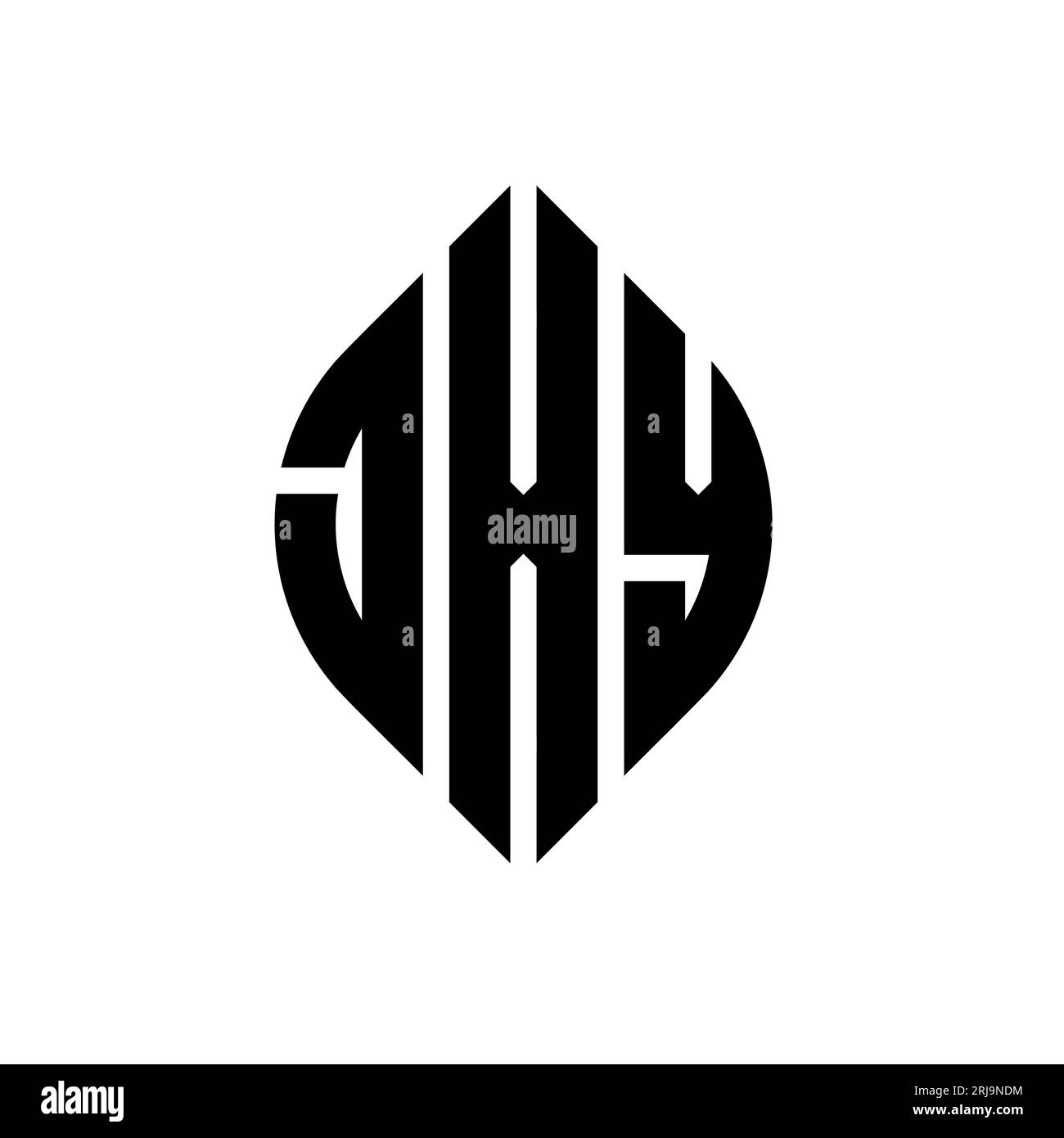 JXY circle letter logo design with circle and ellipse shape. JXY ...