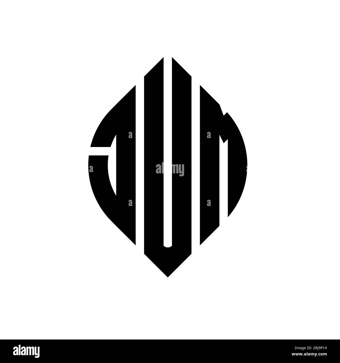 Jum Circle Letter Logo Design With Circle And Ellipse Shape Jum Ellipse Letters With