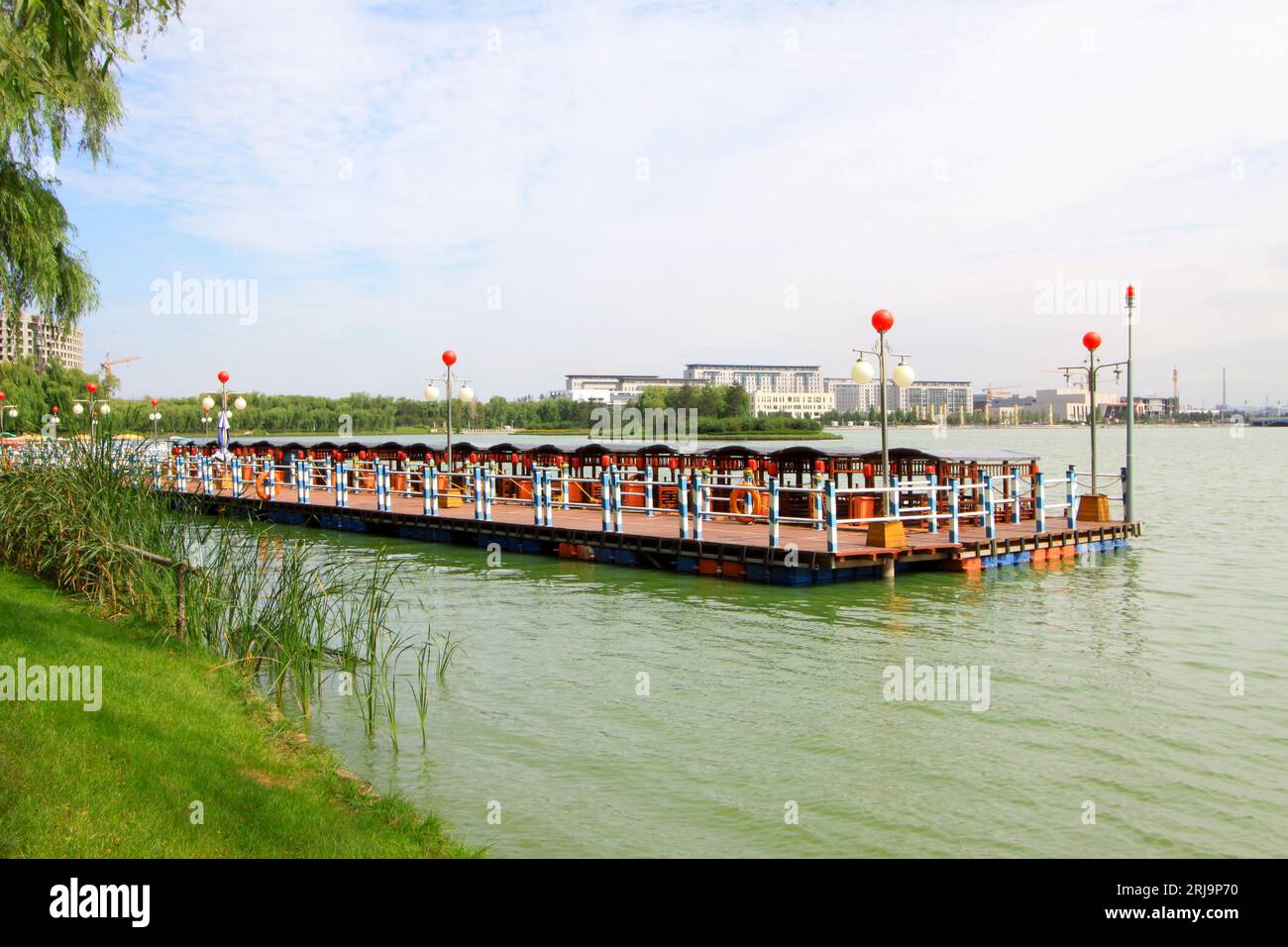 cruise ship docks scenery north china Stock Photo - Alamy
