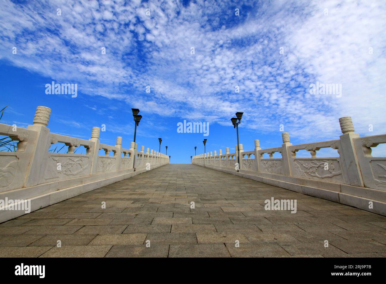 Chinese ancient stone arch bridge, Hebei Province, China Stock Photo ...