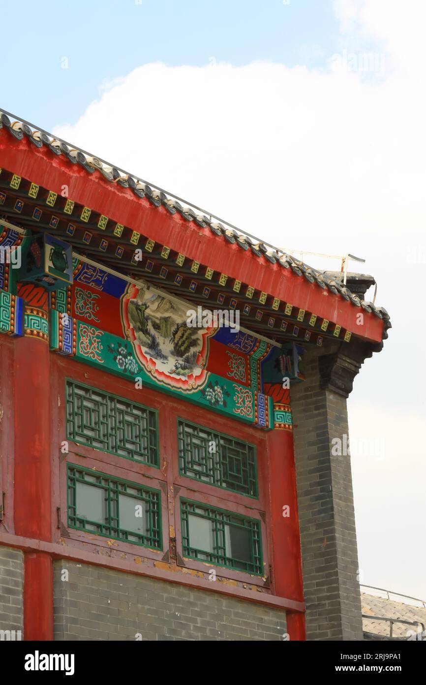Traditional Chinese architectural style of eaves and window Stock Photo ...