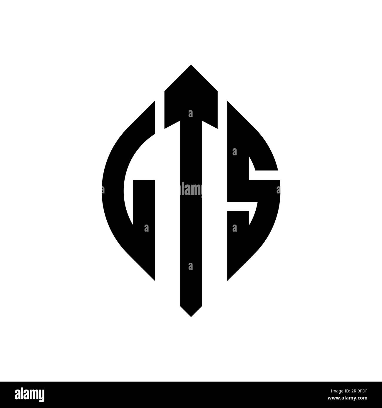 LTS circle letter logo design with circle and ellipse shape. LTS ...