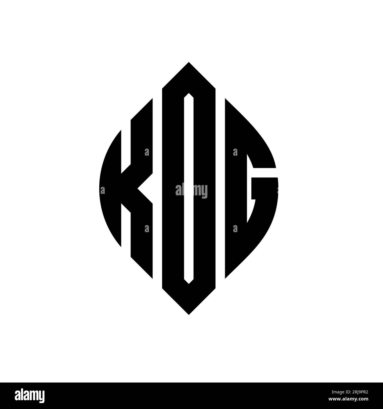 KDG circle letter logo design with circle and ellipse shape. KDG ...