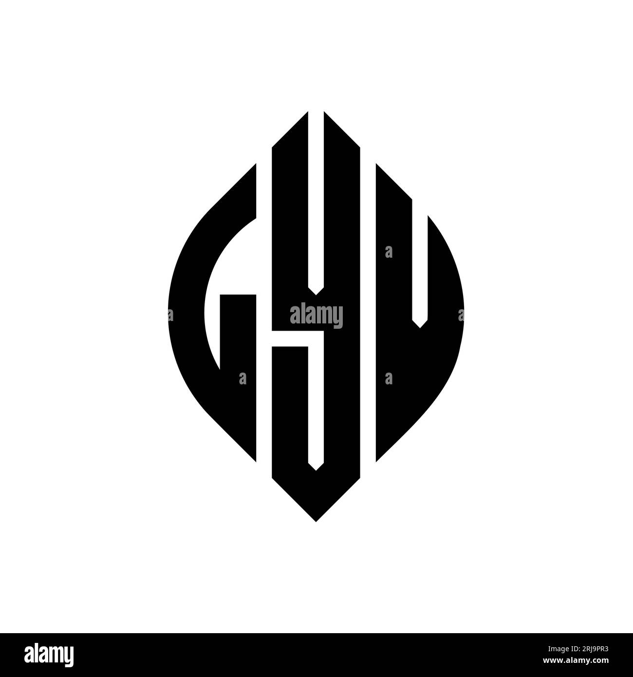 LYV circle letter logo design with circle and ellipse shape. LYV ...
