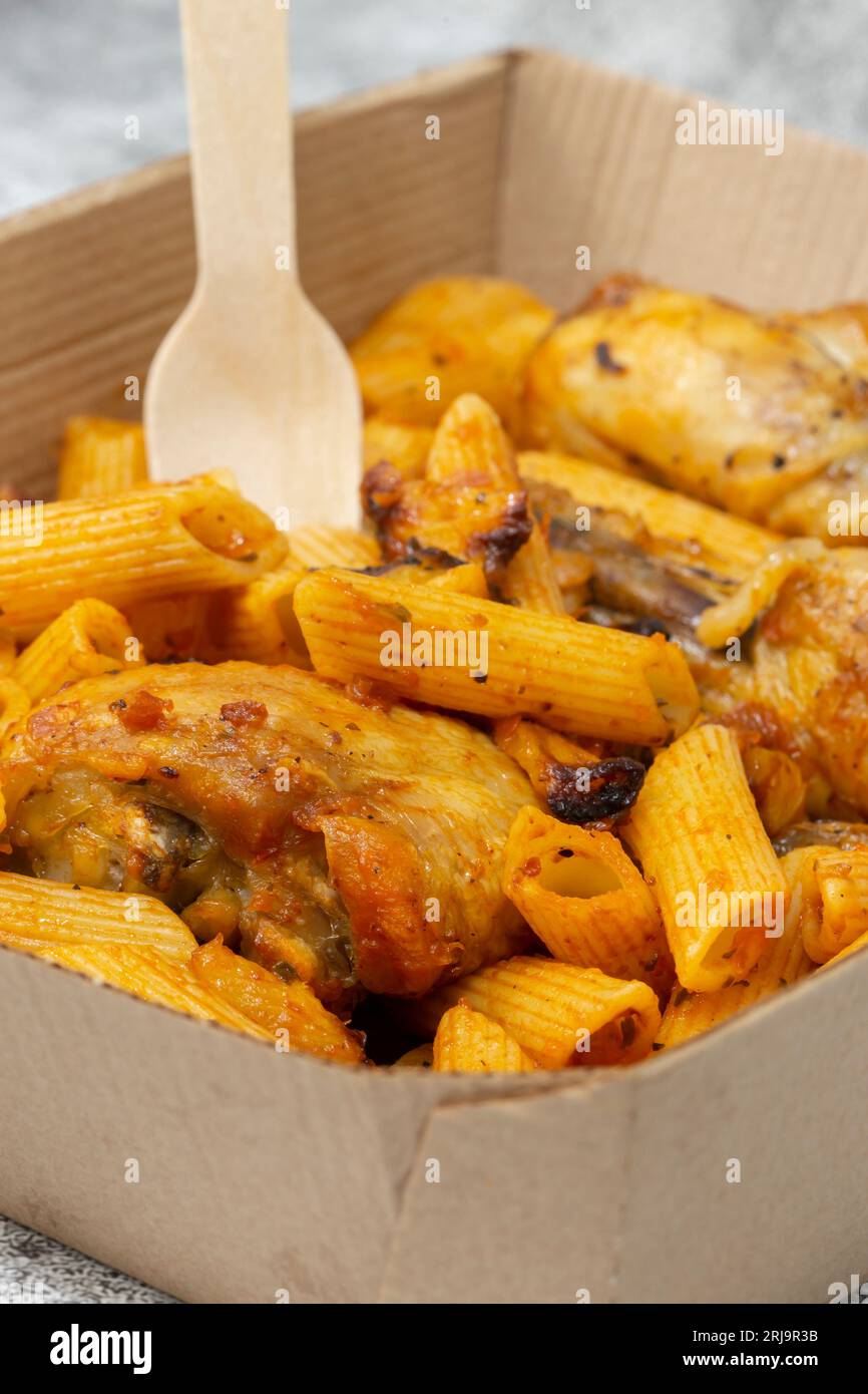 Plastic container pasta tomato sauce hi-res stock photography and ...