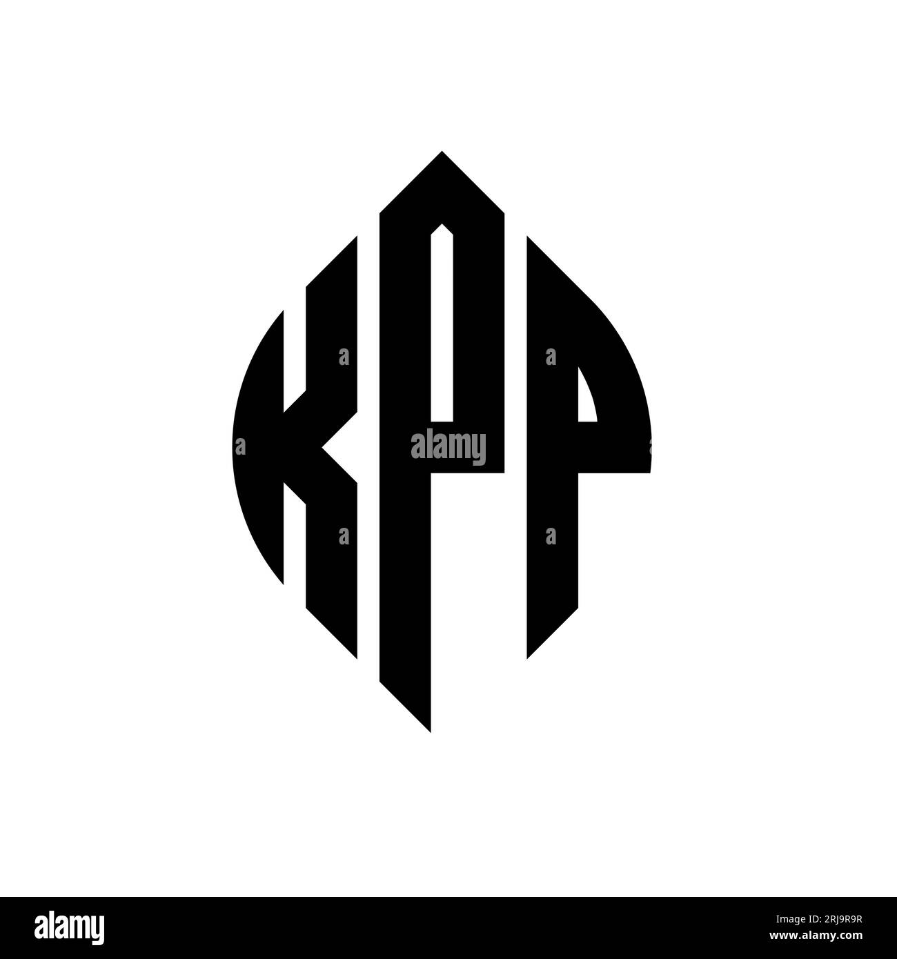 Kpp Circle Letter Logo Design With Circle And Ellipse Shape Kpp Ellipse Letters With