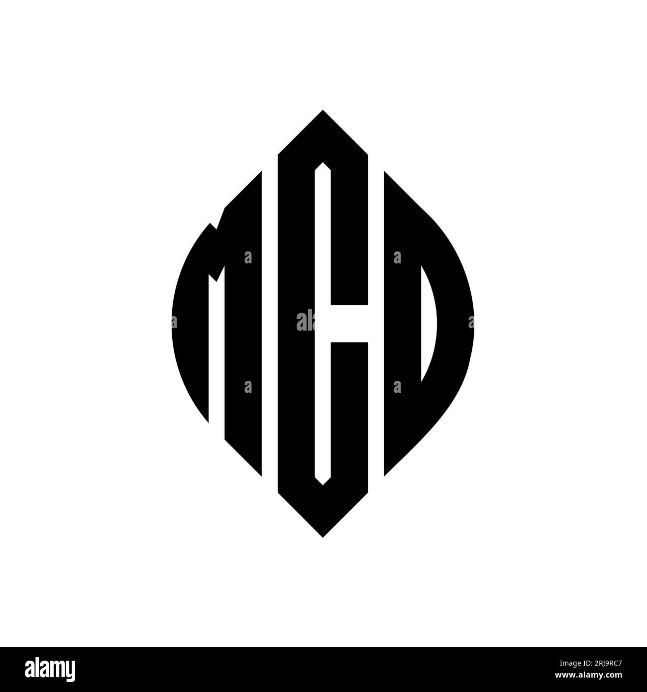 MCO circle letter logo design with circle and ellipse shape. MCO ...