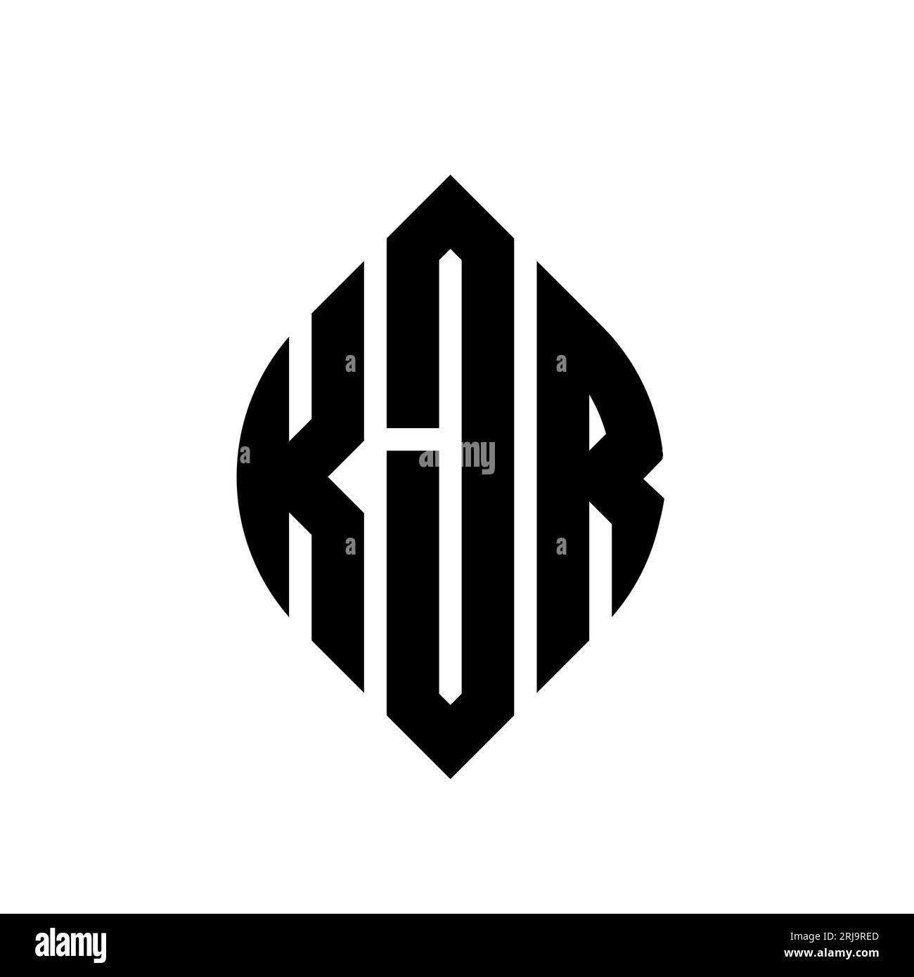 Kjr Circle Letter Logo Design With Circle And Ellipse Shape Kjr Ellipse Letters With