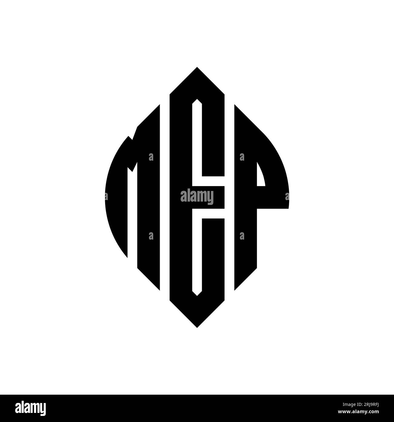 MEP circle letter logo design with circle and ellipse shape. MEP ...